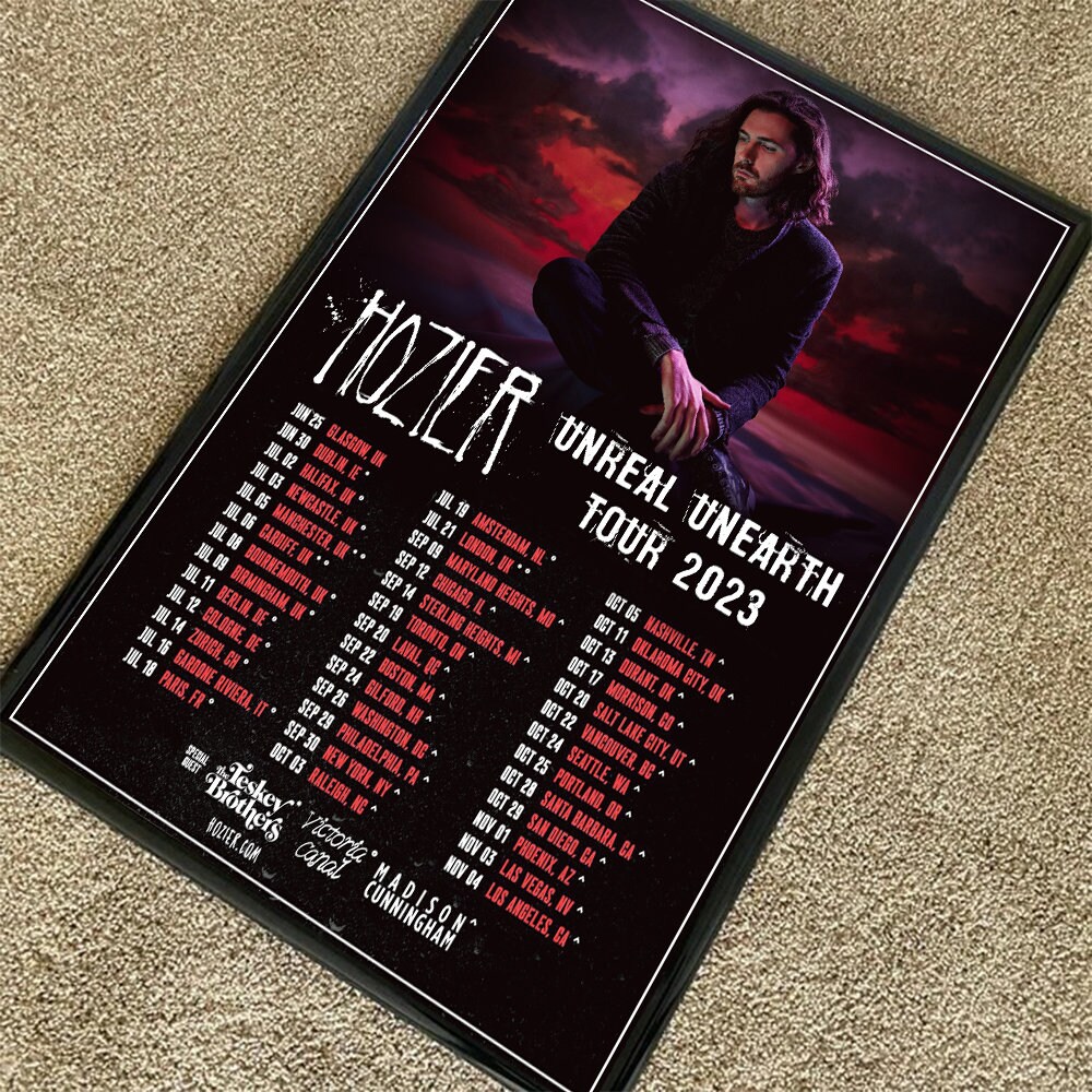 Hozier Unreal Unearth Tour 2023 Poster - Etsy