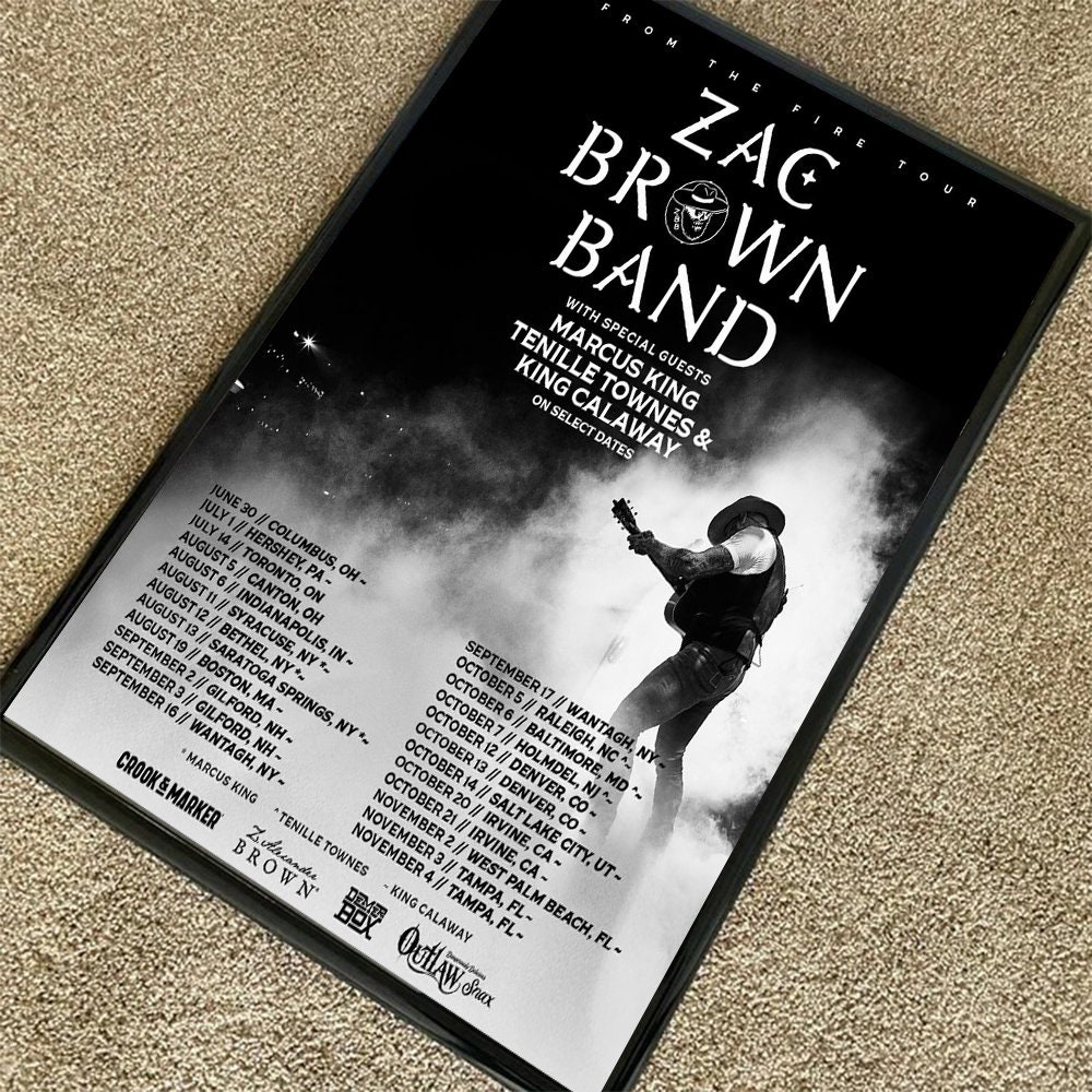 Zac Brown Band 2023 Tour Poster
