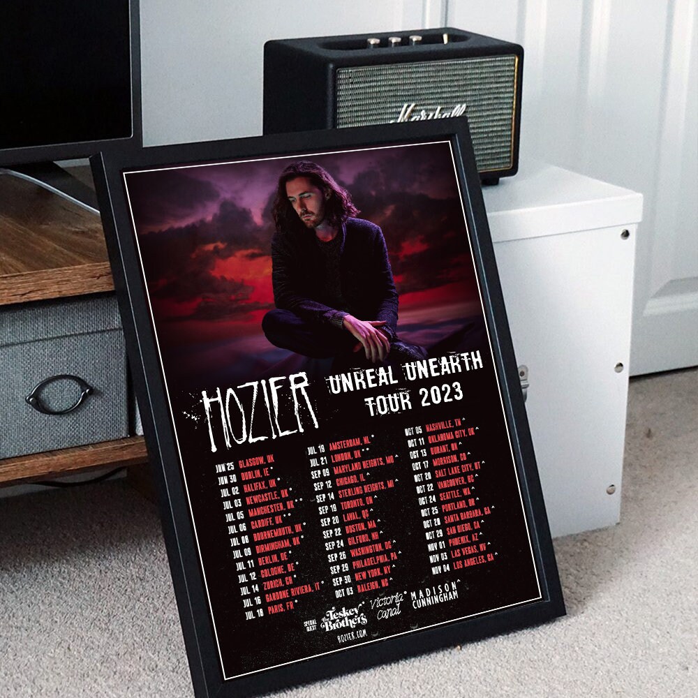 Hozier Unreal Unearth Tour 2023 Poster sold by DaviAbney | SKU 41904076 | Printerval