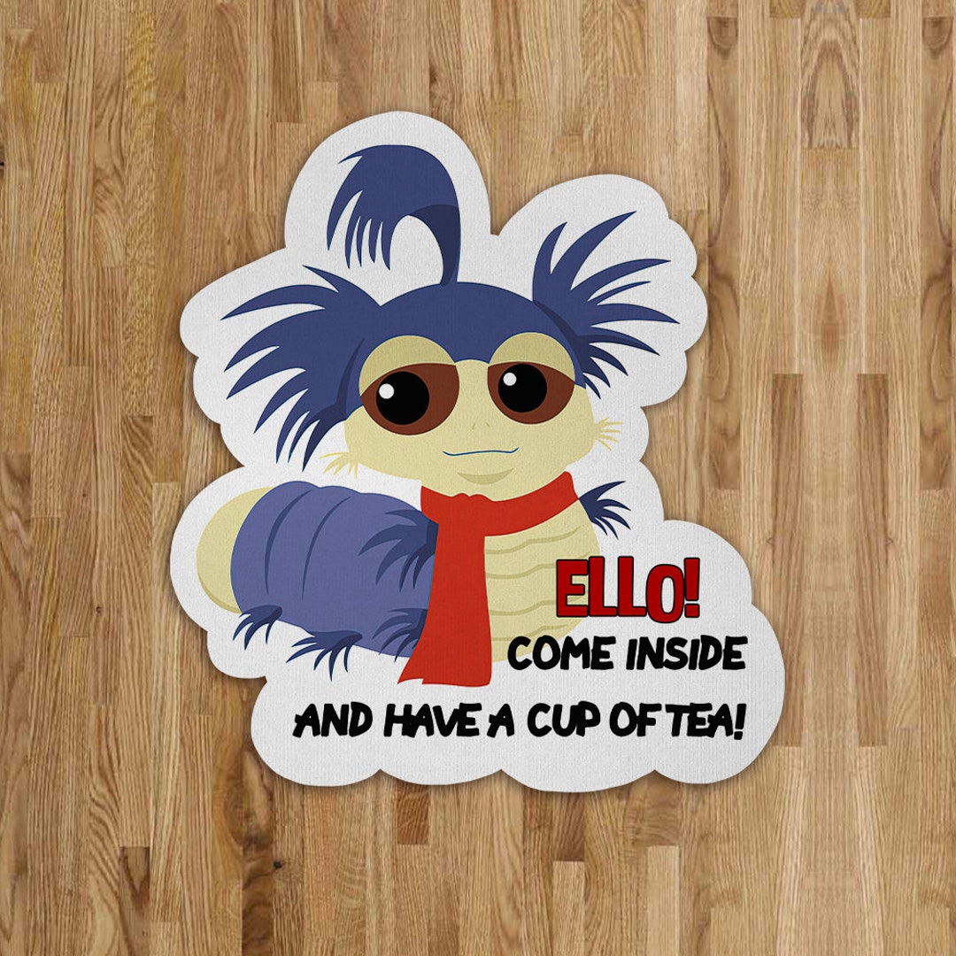 Labyrinth Ello Doormat Labyrinth Film Worm Cup of Tea Quote - Etsy