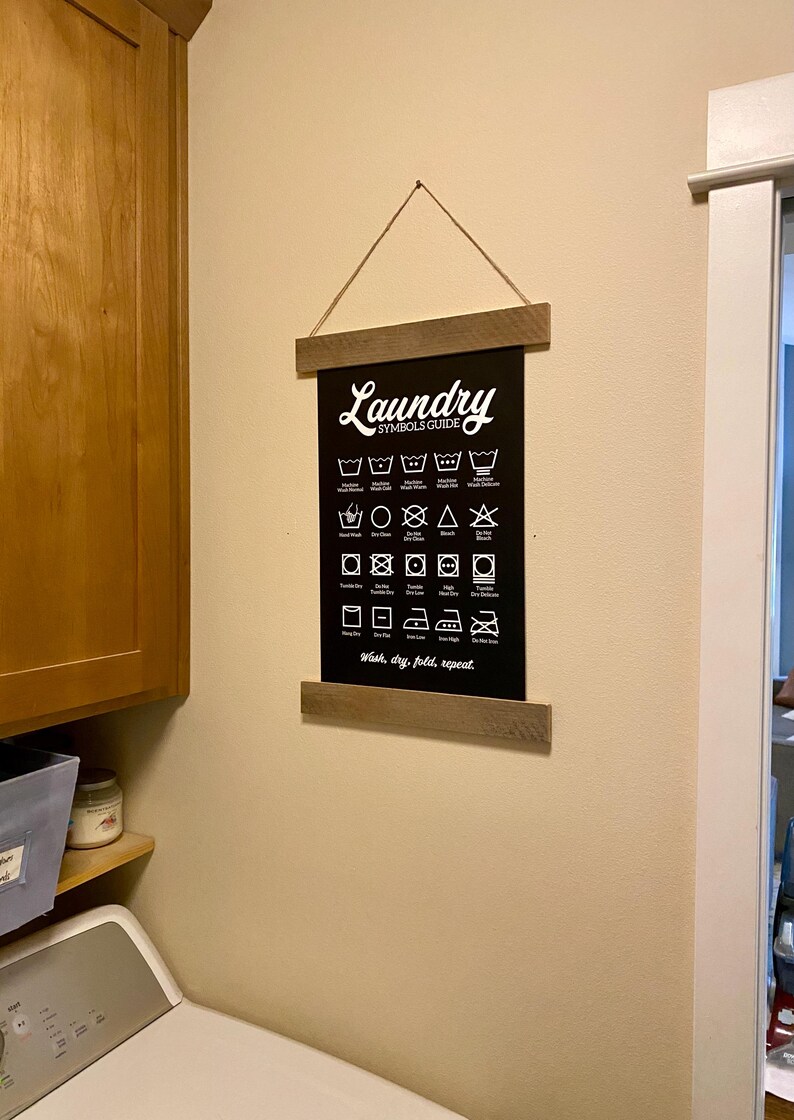 Laundry Symbols Printable, Laundry Room Decor, Digital Artwork - Etsy