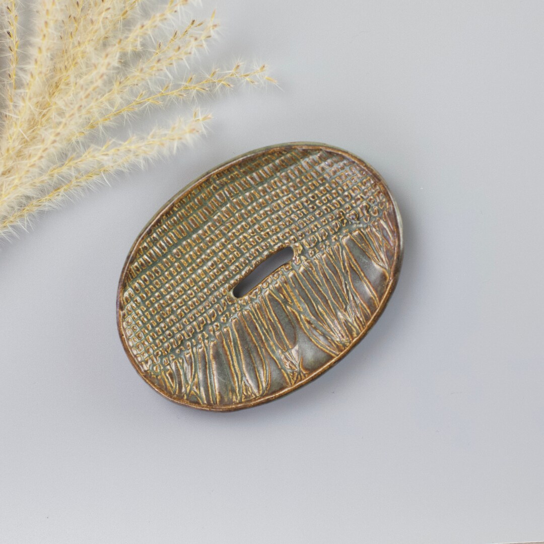 Brown Ceramic Soap Dish, Rustic Soap Holder, Housewarming Gift - Etsy