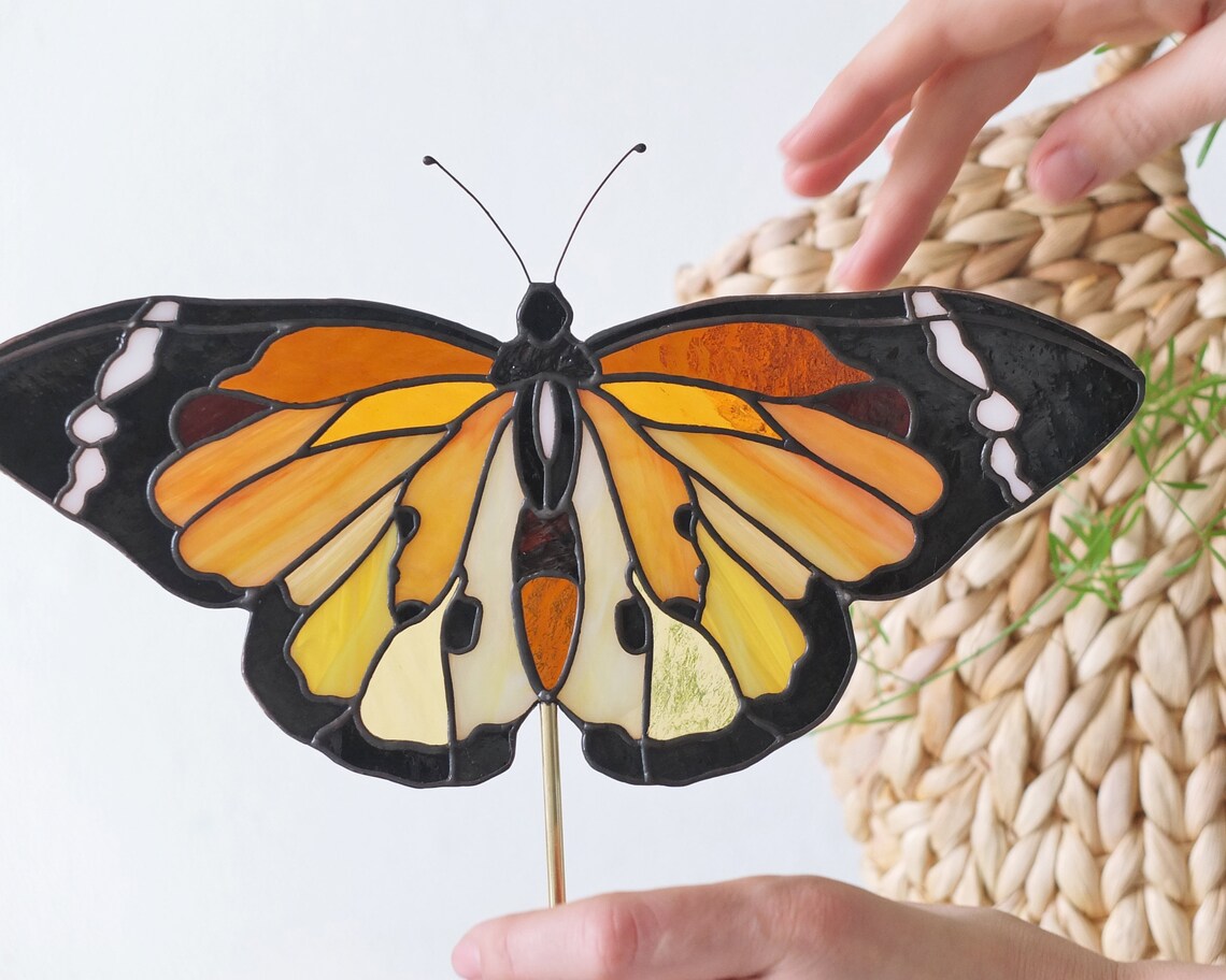 DIGITAL DOWNLOAD Stained Glass Pattern MONARCH Butterfly | Etsy