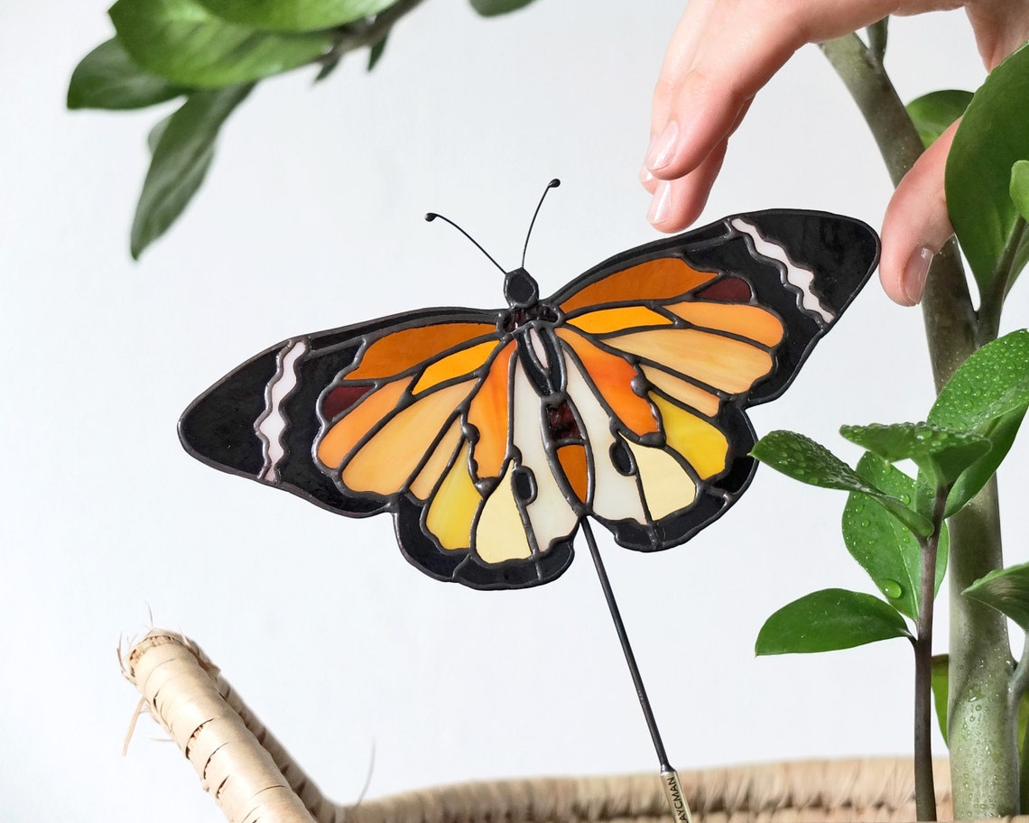 DIGITAL DOWNLOAD Stained Glass Pattern MONARCH Butterfly | Etsy