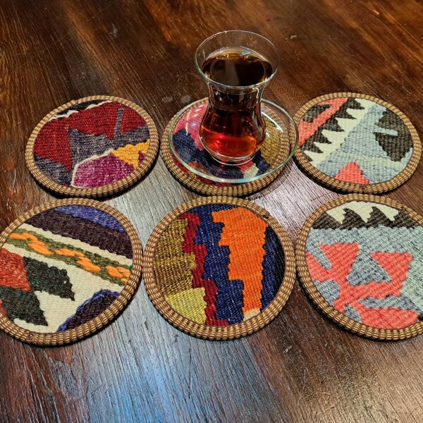 Hand Woven Coasters - Etsy