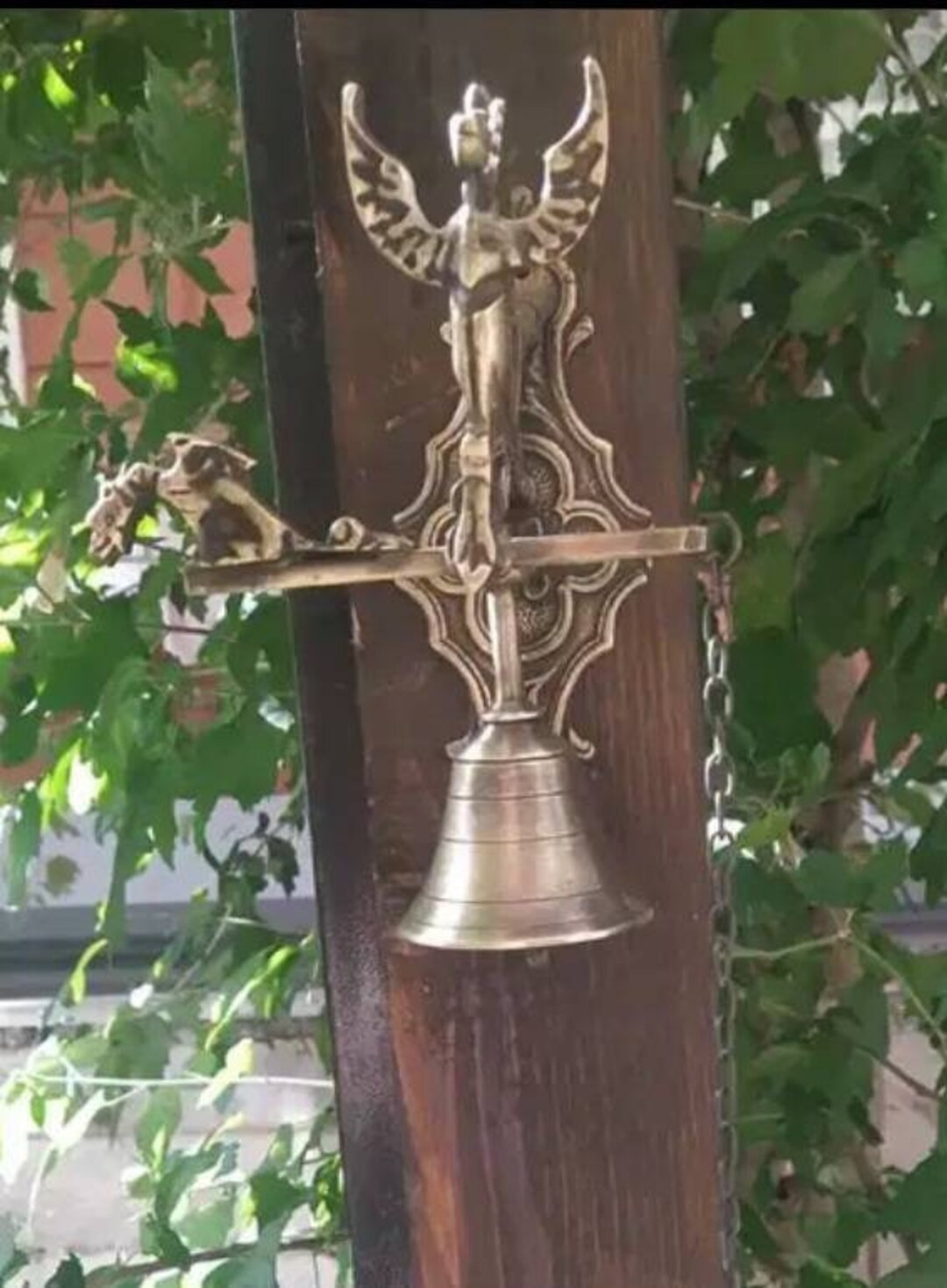 Handmade Brass Doorbell: Medieval Style Chain Door Knocker - Etsy