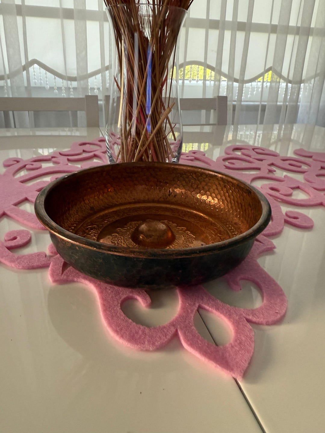 Middle Eastern Bath Bowl,hand Engraved Brass Bath Bowl,old Brass Bath ...