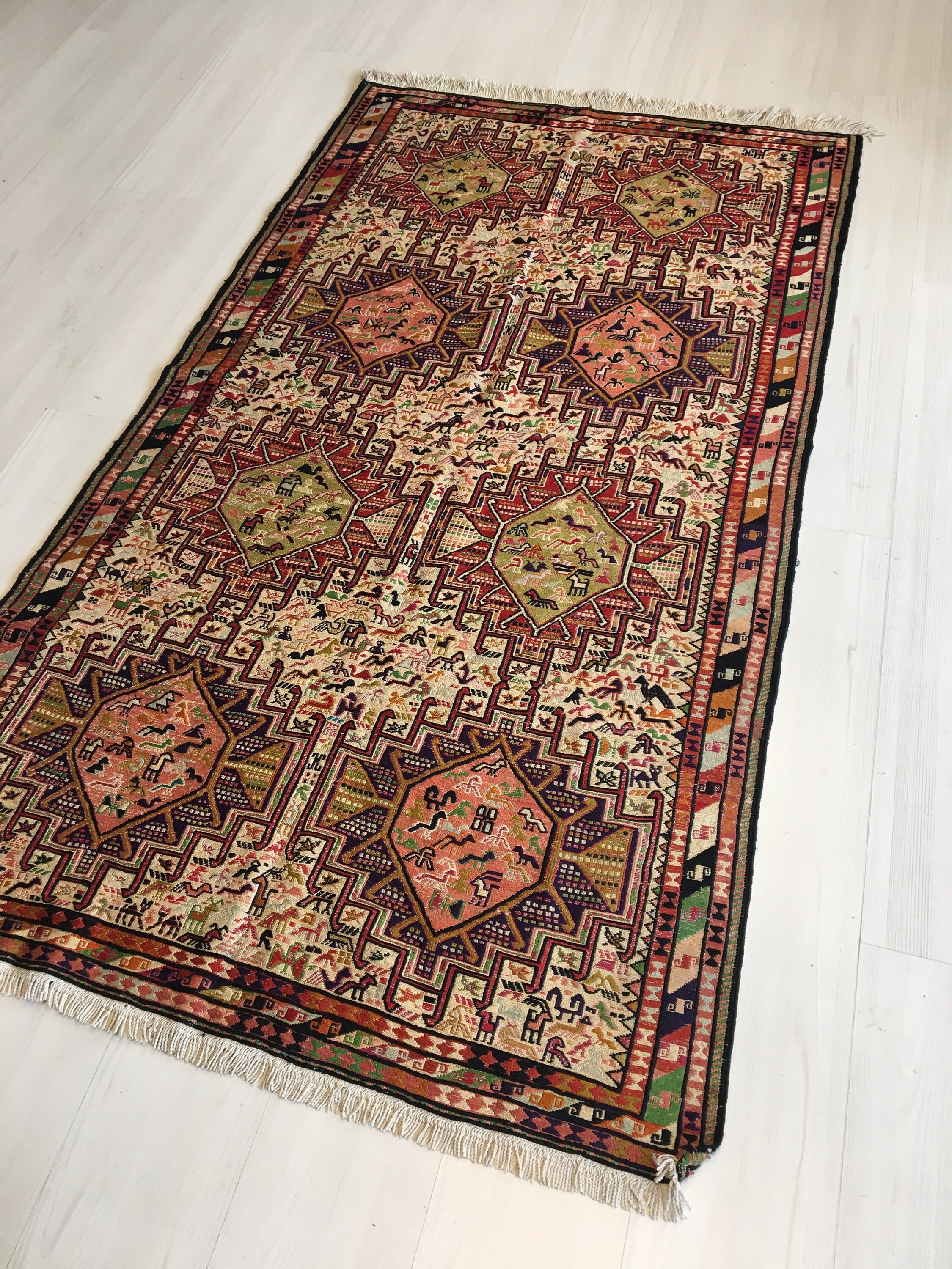 Sumak Kilimhandmade Floor Rugs Kilimrugssilk Sumak - Etsy