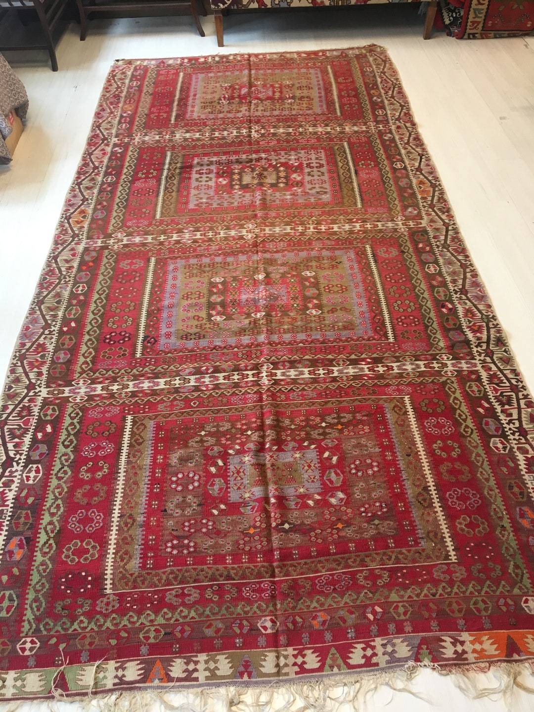 Vintage Kilim,living Room Old Kilim,vintage Decor, Kilims,kilim,rugs ...