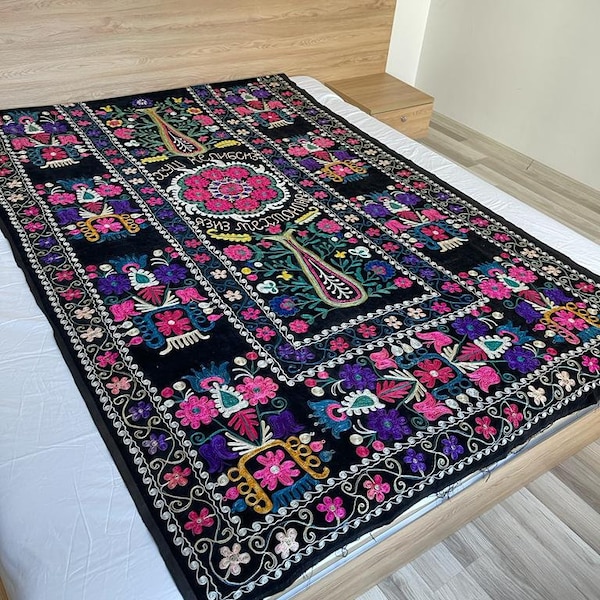 Suzani Bed Cover - Etsy