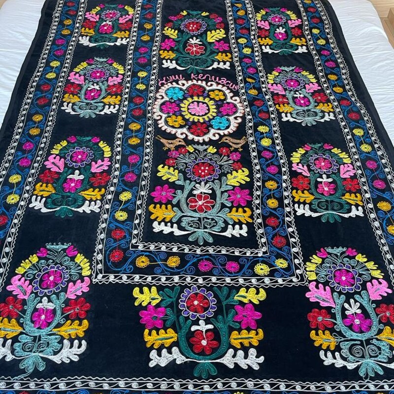 Suzani Bed Cover - Etsy