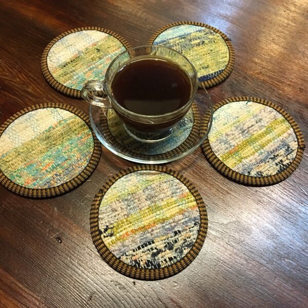 Hand Woven Coasters - Etsy