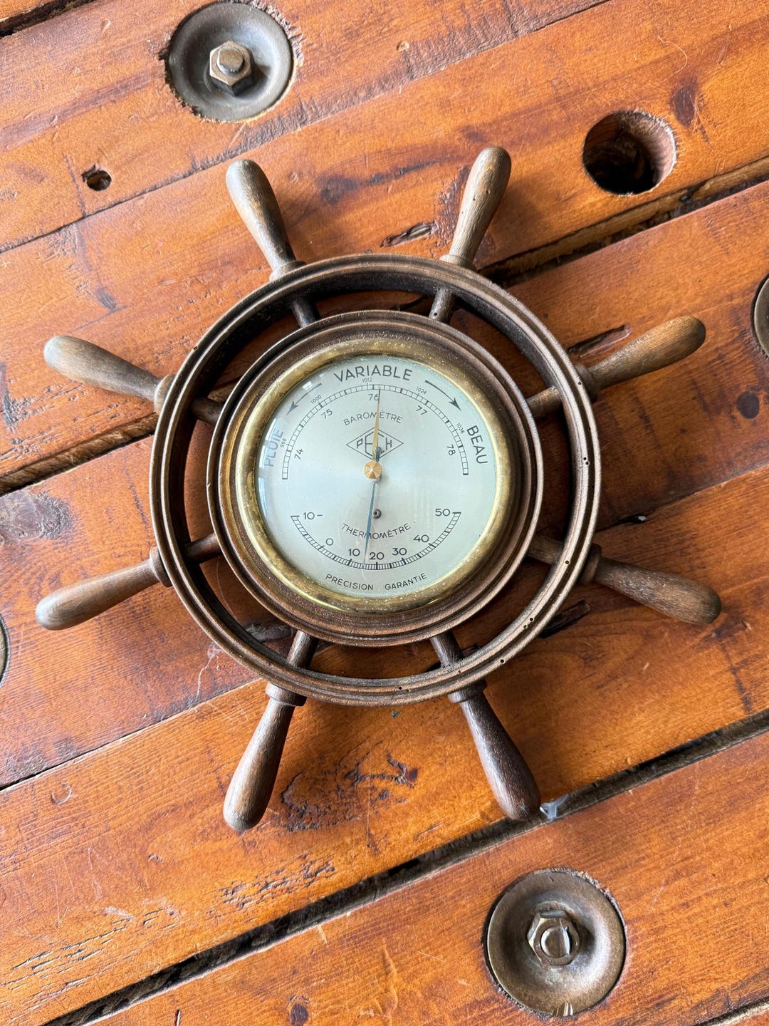 Vintage Ship Barometer,antique Ship Barometer,decor Ship Barometer ...