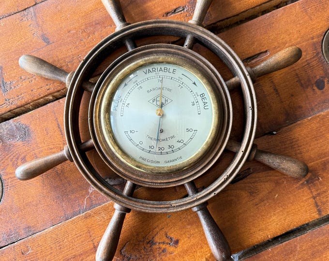 Vintage Ship Barometer,antique Ship Barometer,decor Ship Barometer ...