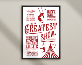 The Greatest Showman Poster - Etsy