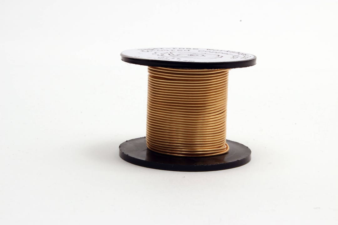 Gilt (gold) Coloured Copper Wire, 0.71mm Thickness, 14m Length. for ...
