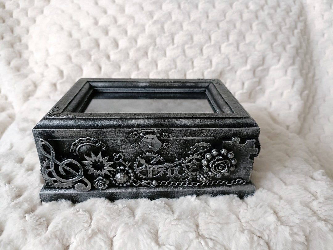 Keepsake Box Glass Photo Frame Jewellery Box Chic Memory - Etsy