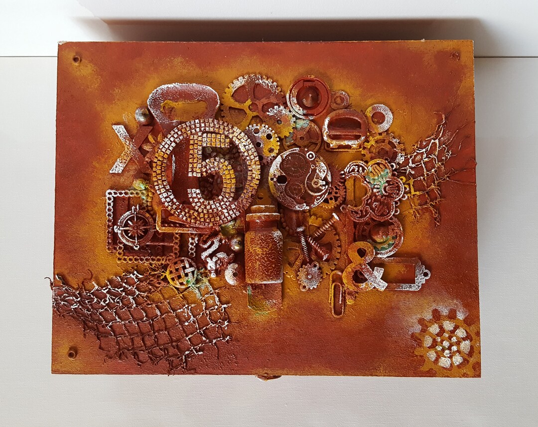 Steampunk Box, Keepsake Box, Memory Box, Gentleman's Box, Steampunk ...