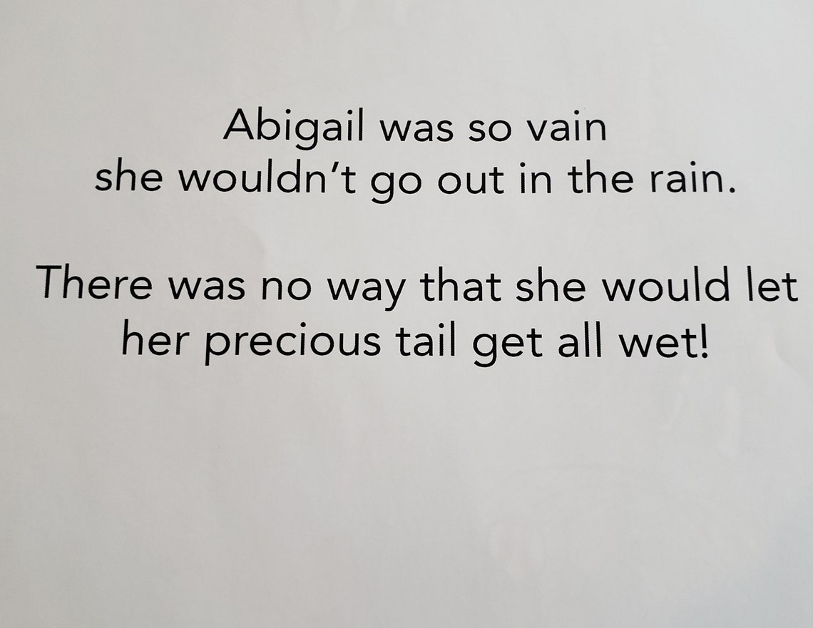 Picture Book Abigail's Tale Children Kids Handmade Handcrafted Written ...
