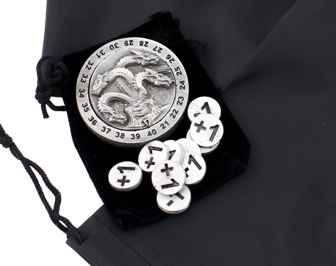 Hydra MTG Life Counter With A Playmat Bag and Ten +/- Tokens, Magic the ...