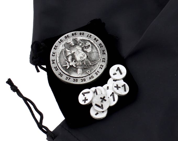 Demon MTG Life Counter With A Playmat Bag and Ten +/- Tokens, Magic the ...