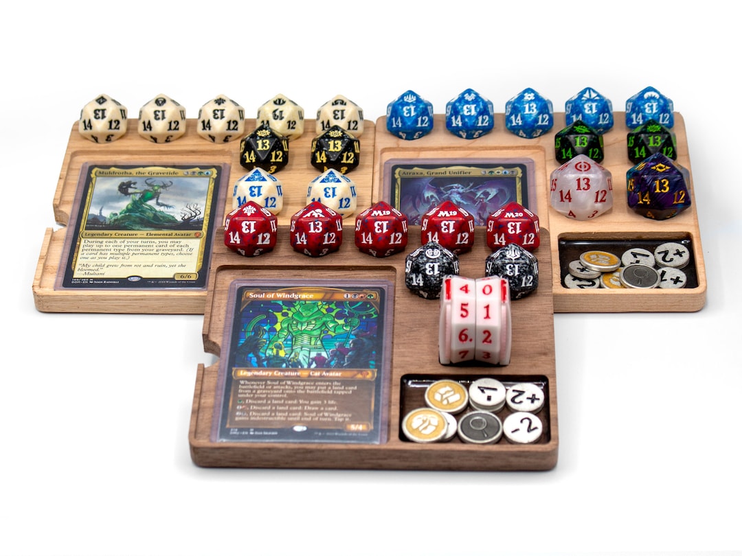 Magic the Gathering Commander Zone Station, Spin Down Clicker Tray and ...