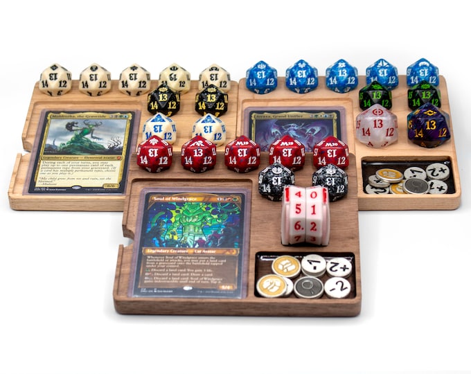 Magic the Gathering Commander Zone Station, Spin Down Clicker Tray and ...