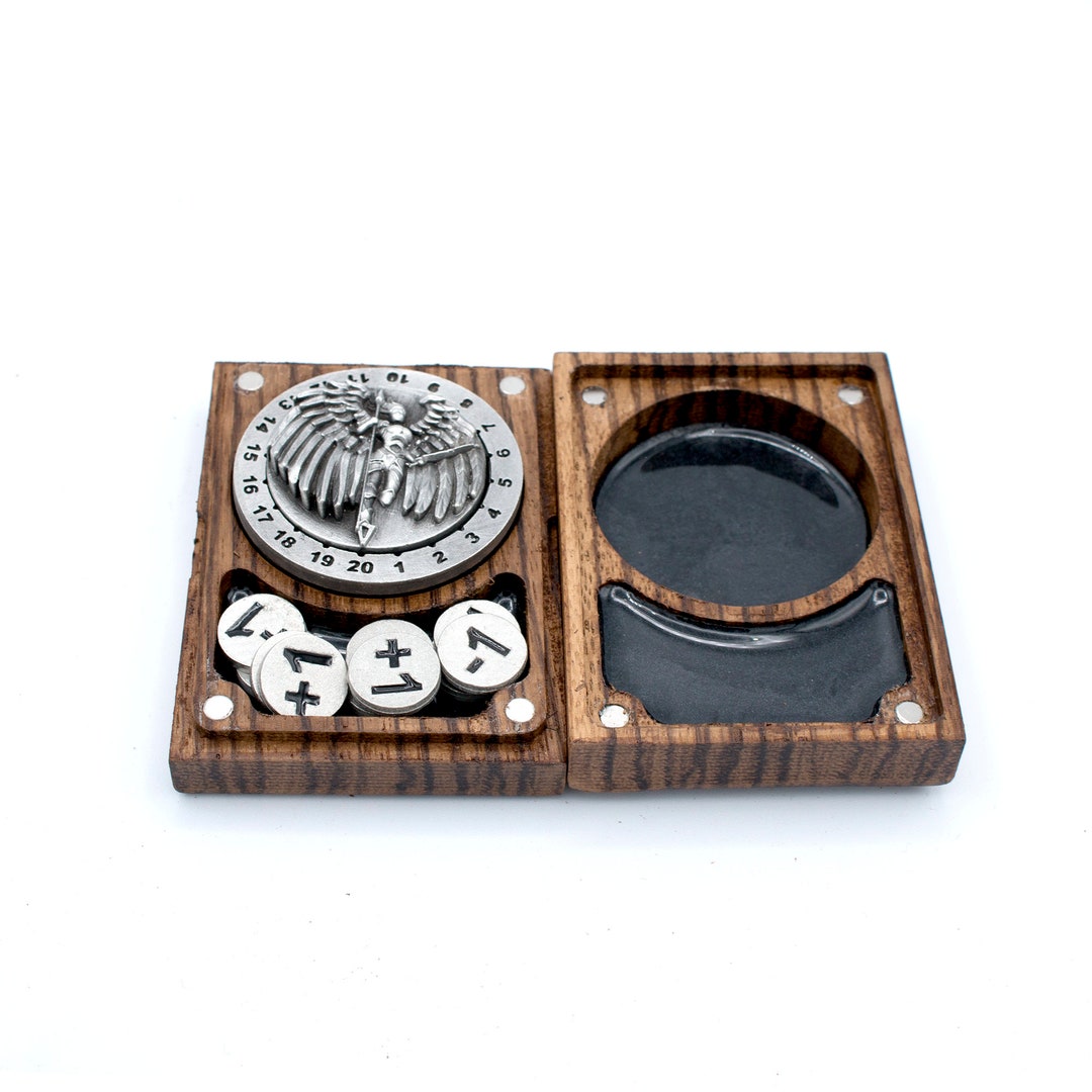 Zebra Wood Magic the Gathering Life Counter and Tokens Case, MTG Set ...