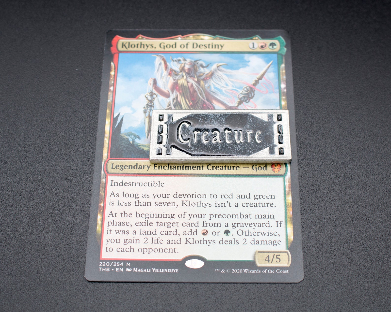 Magic the Gathering Ability and Enchantment Token Set Metal - Etsy UK