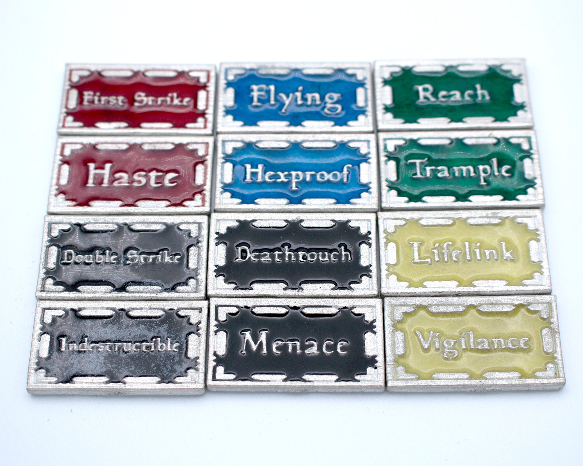 Magic the Gathering Ability Token Set Metal MTG Counters. | Etsy