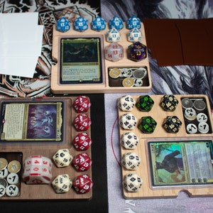 Magic the Gathering Commander Zone Station, Spin Down Clicker Tray and ...
