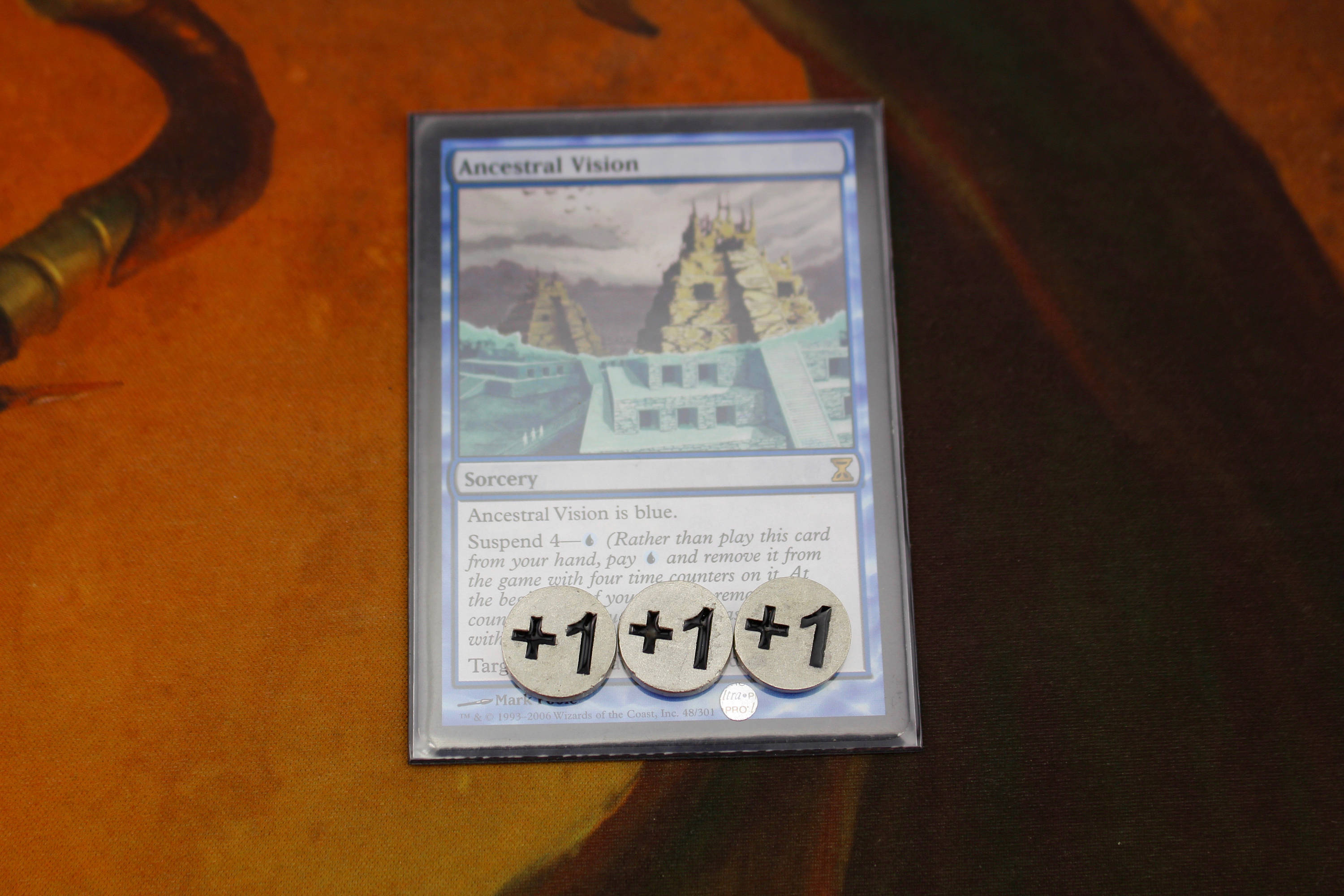 10 1/1 and 5 2/2 MTG Counters With Black Resin Magic the | Etsy