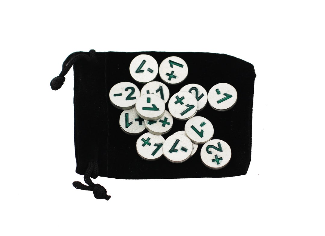 12 1/1 and 3 2/2 MTG Counters With Green Resin, Magic the Gathering ...