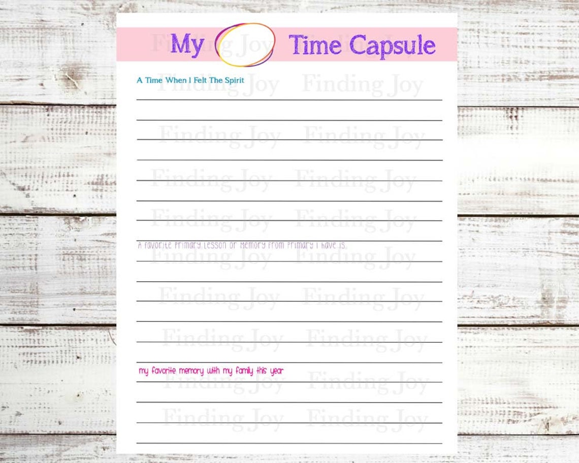All About Me Questionnaire Time Capsule Questionnaire Kids - Etsy