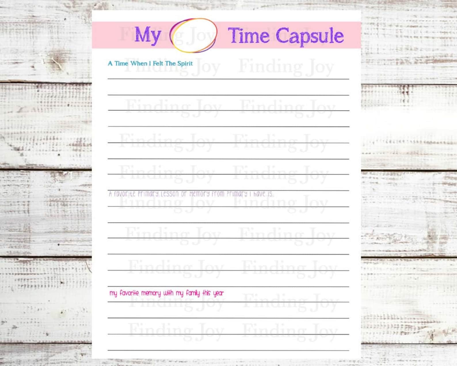 All About Me Questionnaire Time Capsule Questionnaire Kids - Etsy