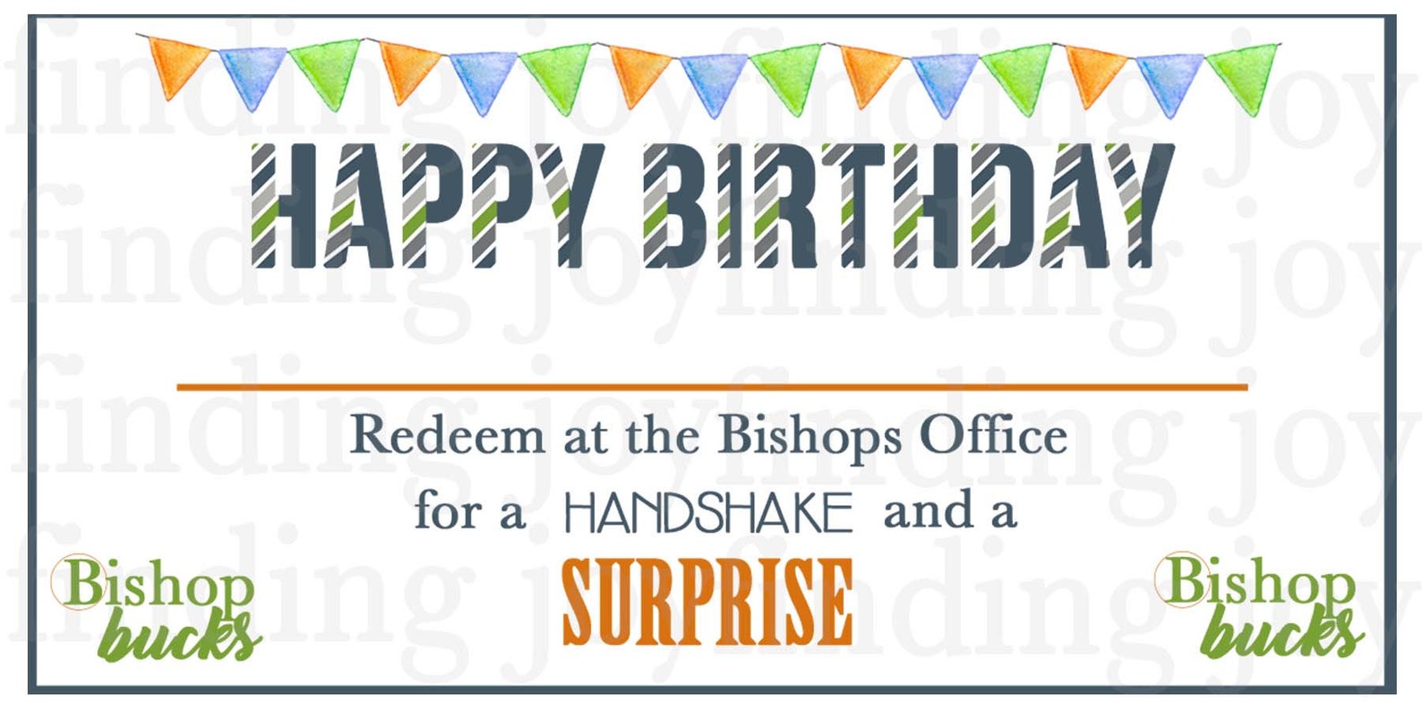 Primary Birthday Certificate Bishop Bucks LDS Birthday | Etsy
