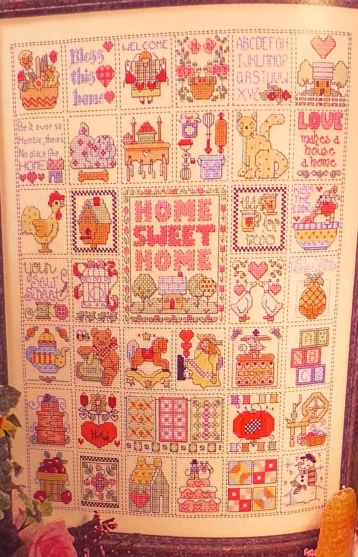 Book - 555 COUNTRY Cross-stitch Patterns by Donna Kooler - 6 Sampler ...