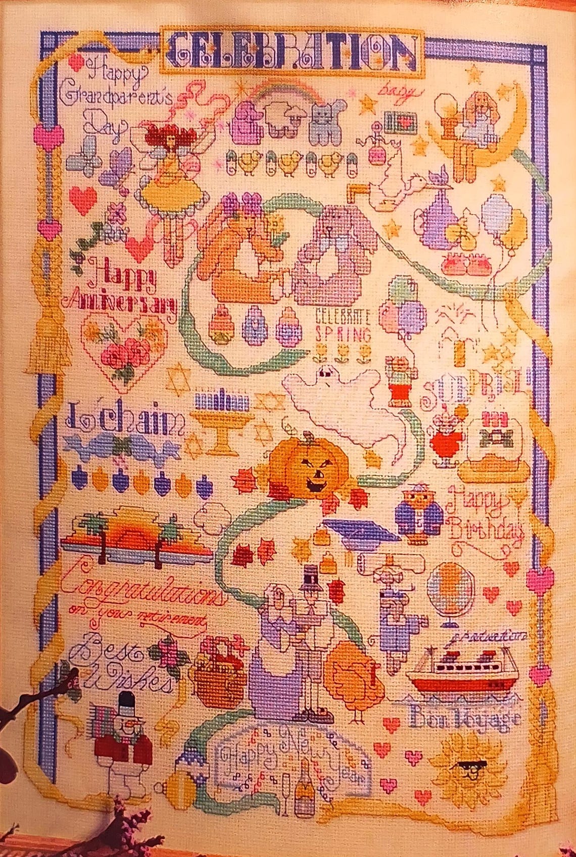 Book - 555 COUNTRY Cross-stitch Patterns by Donna Kooler - 6 Sampler ...