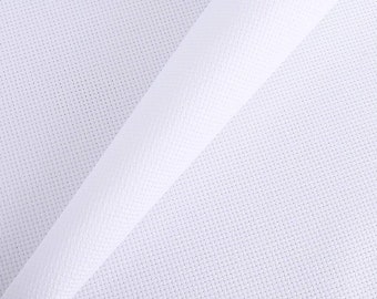 14ct. VINYL-WEAVE AIDA Cloth Fabric, by Crafter's Pride, Ivory, Cut 12 ...