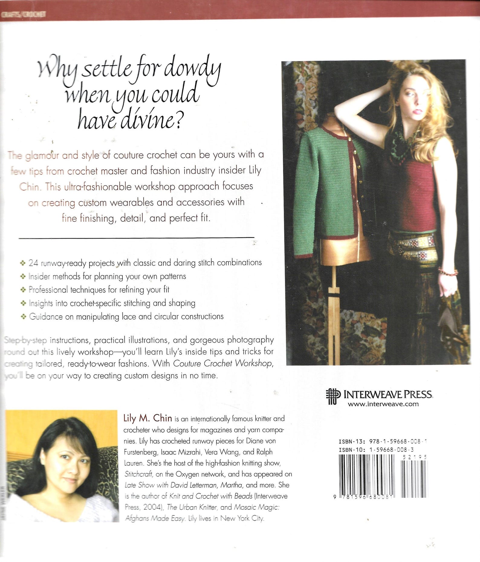 Book - COUTURE CROCHET by Lily Chin - Workshop Teaching Design Plus 24 ...