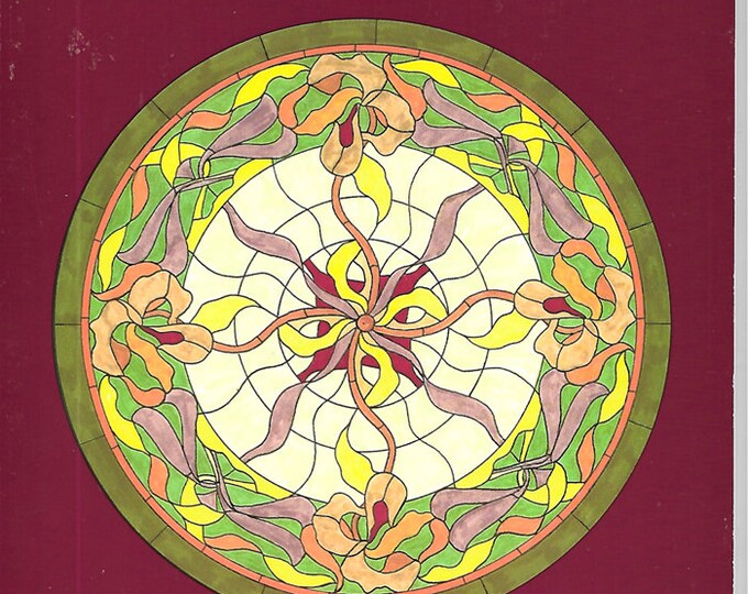 Stained Glass Patterns ART NOUVEAU WINDOWS by Carolyn Relei, Dover ...