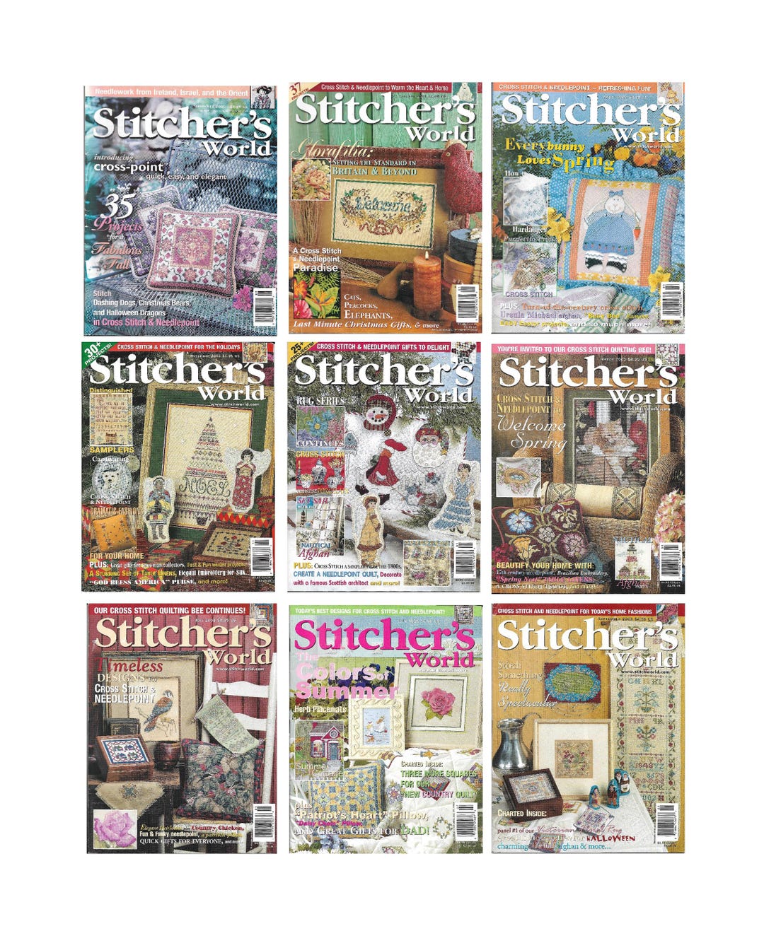Stitcher's World Magazine: Cross Stitch & Needlepoint Patterns, 2000 ...