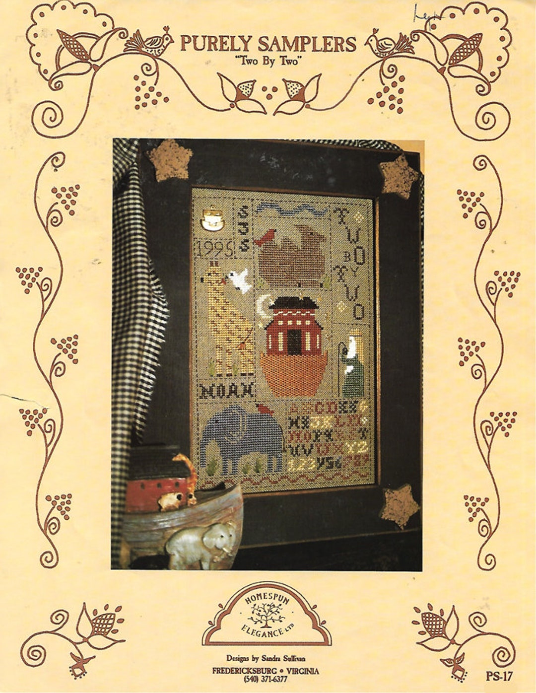 Cross Stitch Pattern TWO by TWO by Homespun Elegance - Etsy