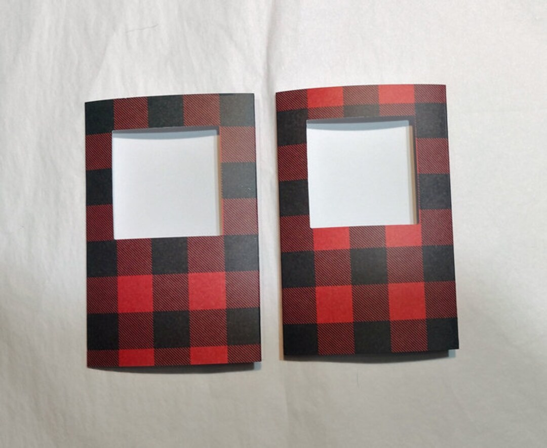 Tri-fold Aperture Cards - Set of 2 BUFFALO PLAIDS, Canadian Fabric, for ...