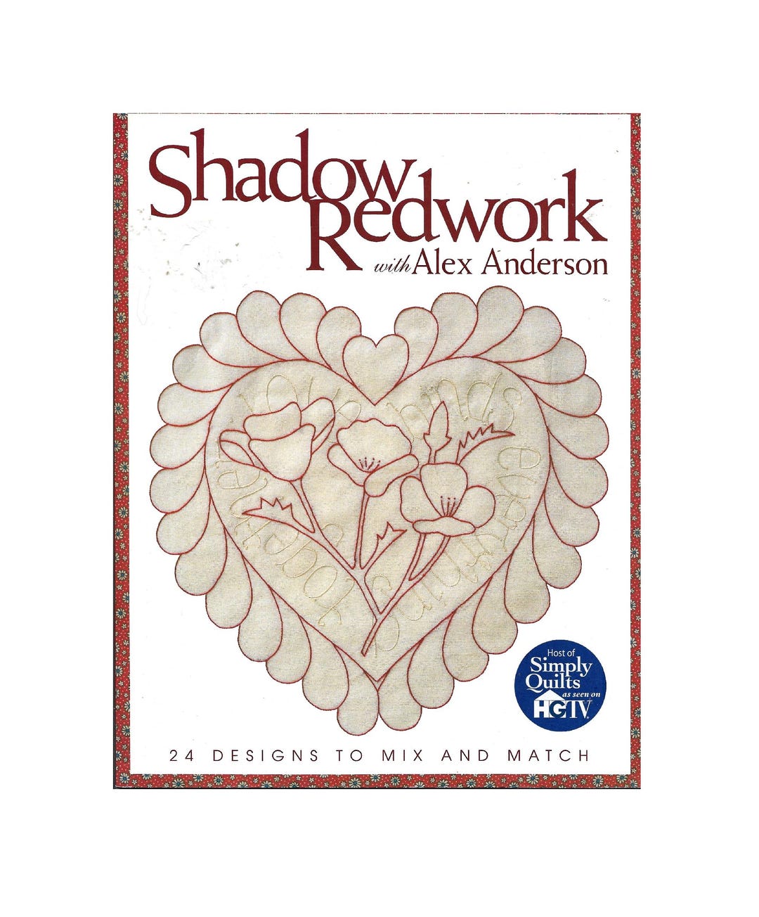 Book - SHADOW REDWORK With Alex Anderson - 24 Designs to Mix & Match ...