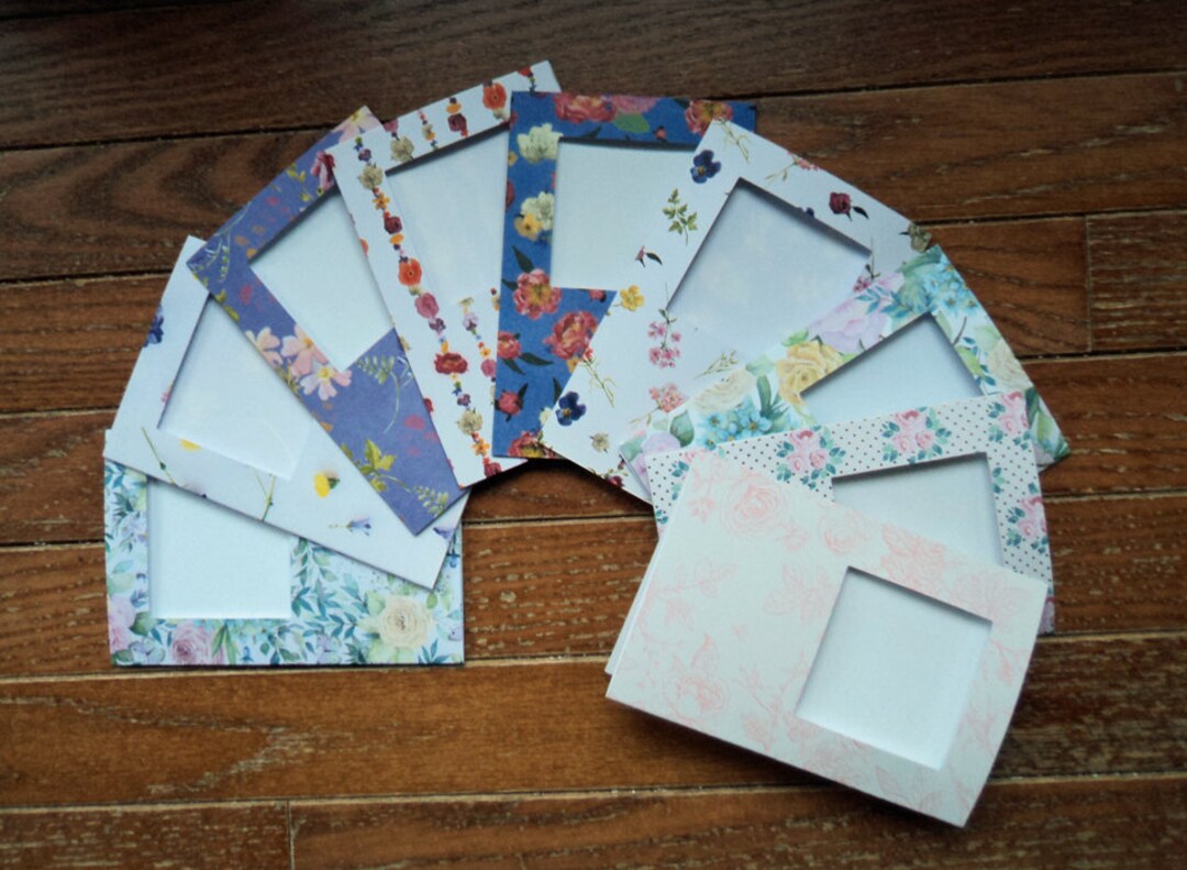 Tri-fold APERTURE Cards Choice of Florals With Square Opening, Mother's ...