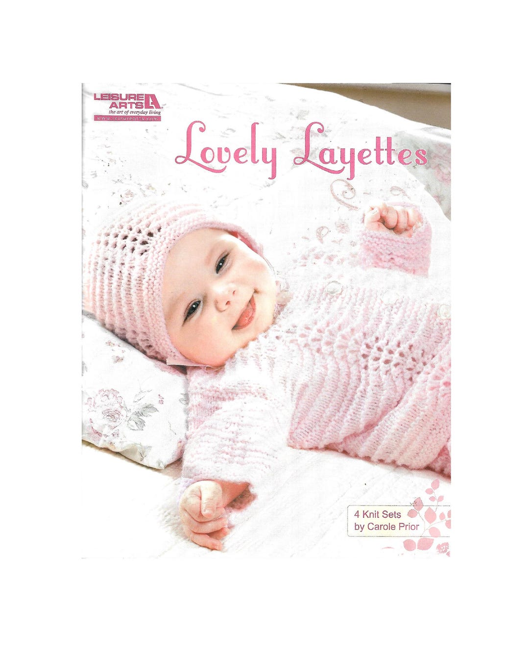 Knitting Patterns - LOVELY LAYETTES by Leisure Arts, 4 Knit Sets for ...