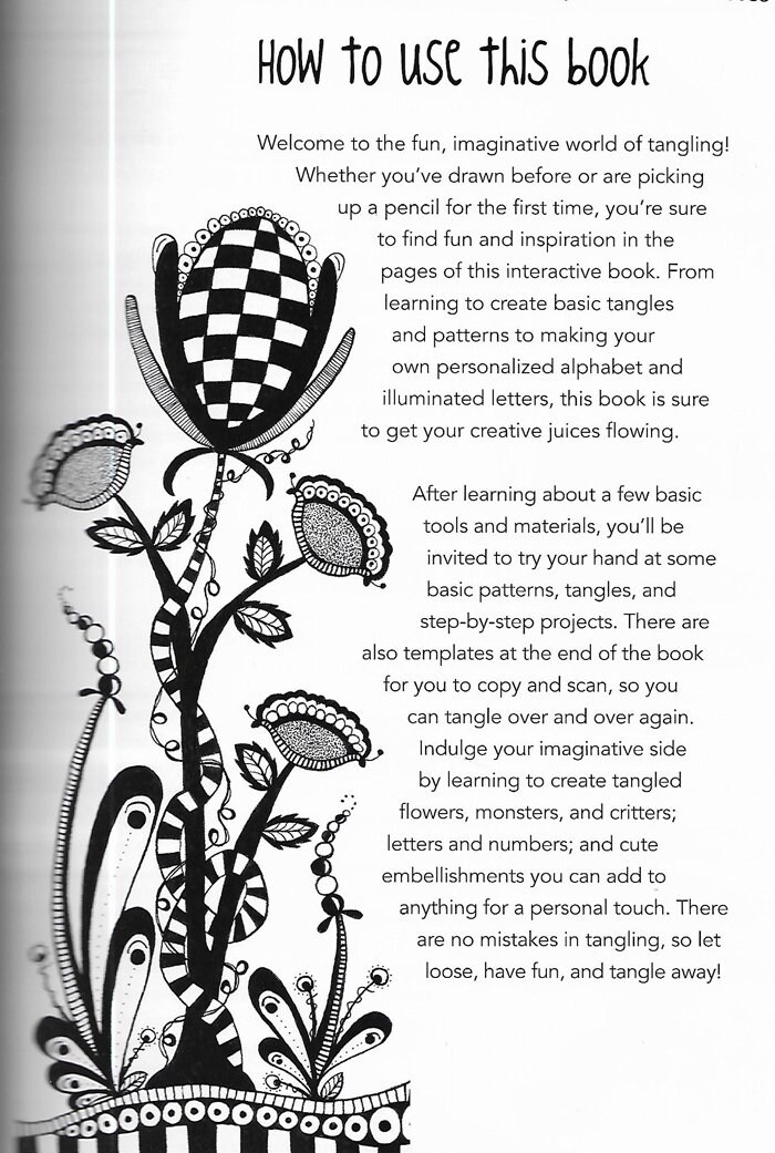 Drawing Book - TANGLED UP - 40 Creative Prompts, Patterns & Projects ...