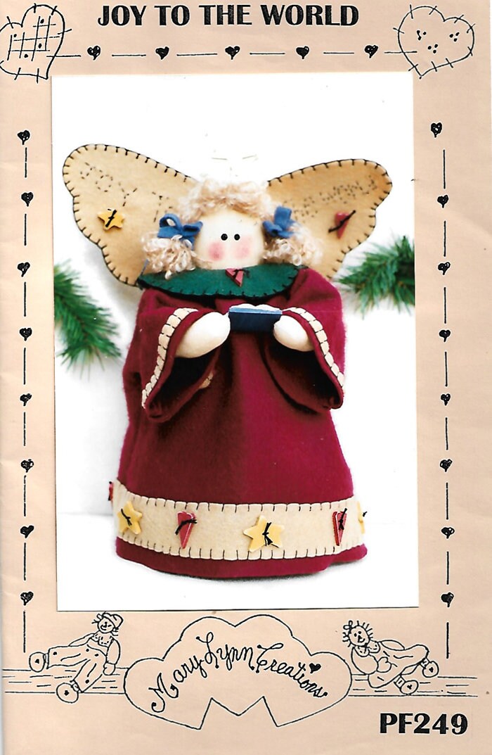 Sewing Kit - TREE TOP ANGEL - Pattern & Fabrics by Mary Lynn Creations ...