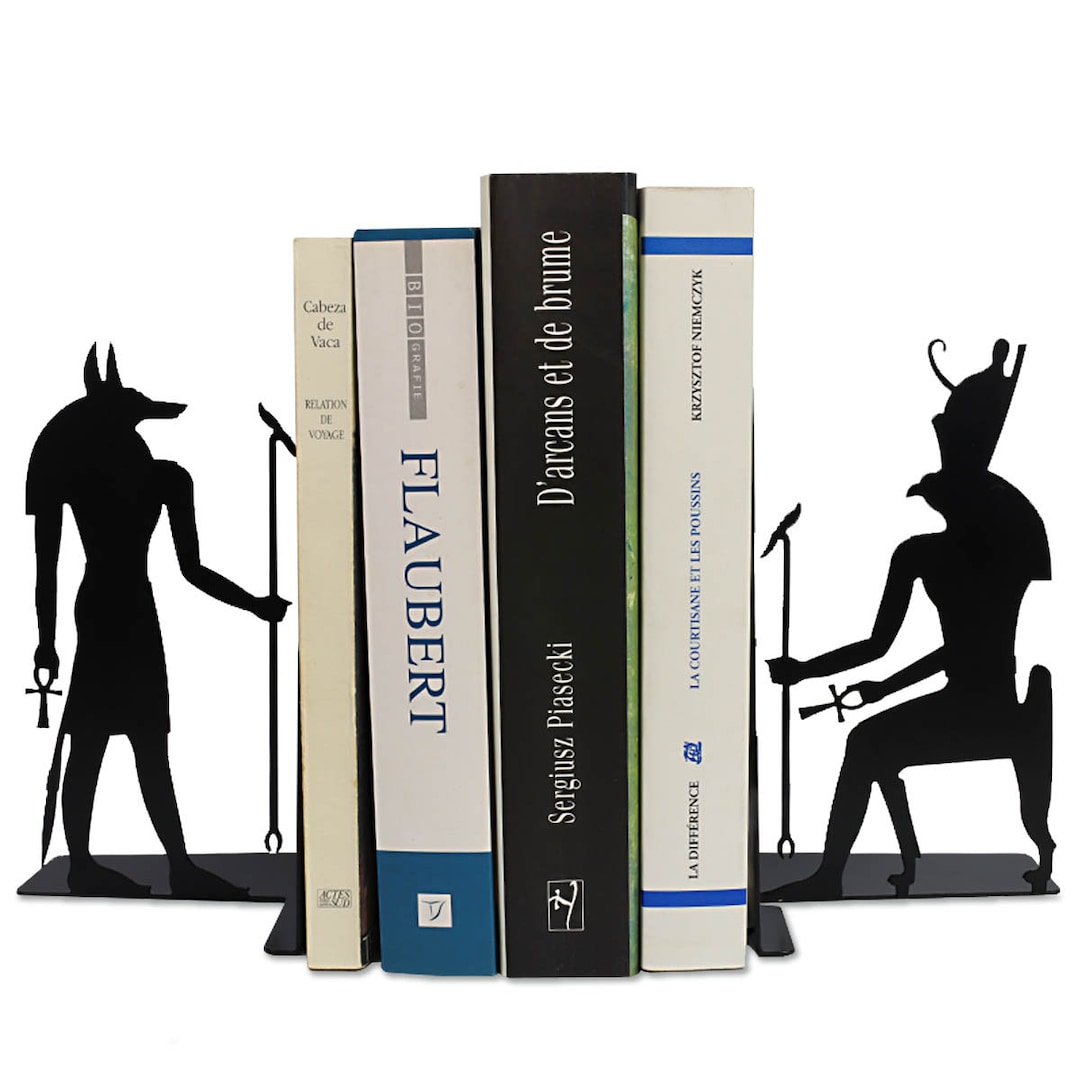 Bookends 7.5' Anubis and Horus Ancient Egypt - Etsy